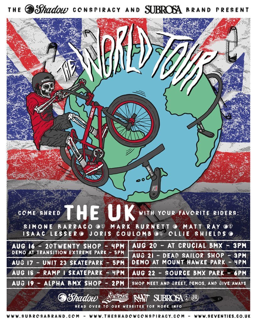 World Tour UK info - SUBROSA BRAND